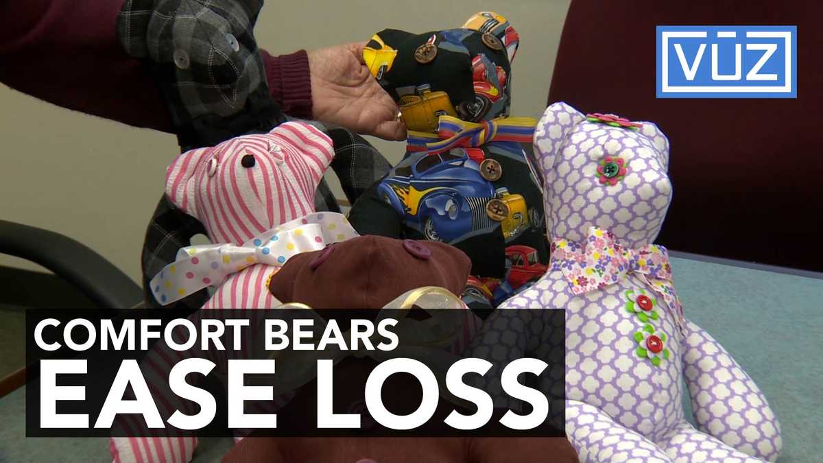 Memory bears provide comfort to those in mourning