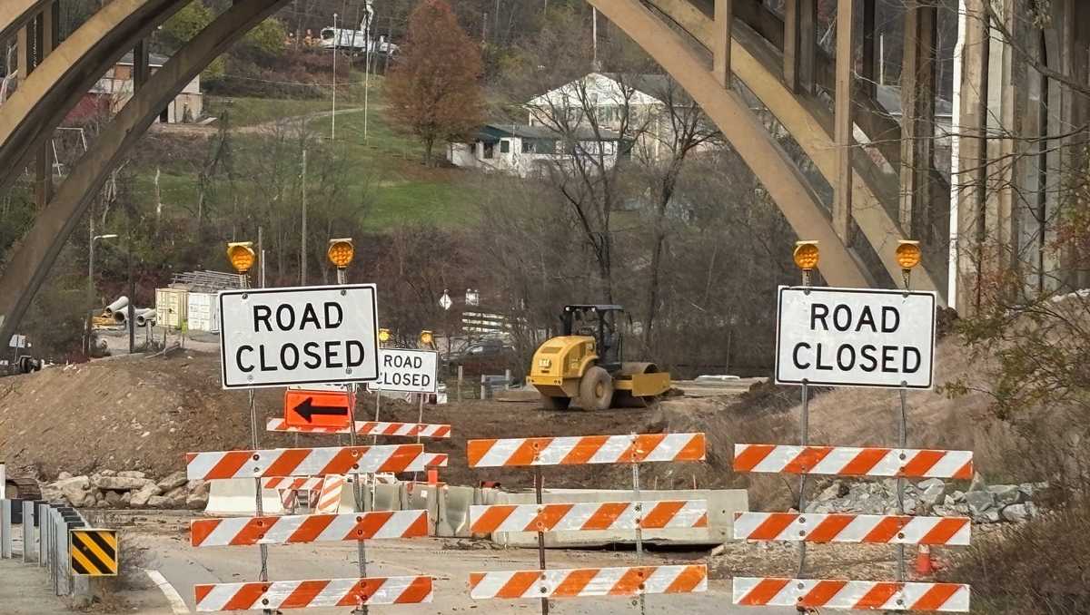 Commercial Street closure in Pittsburgh for I-376 bridge project