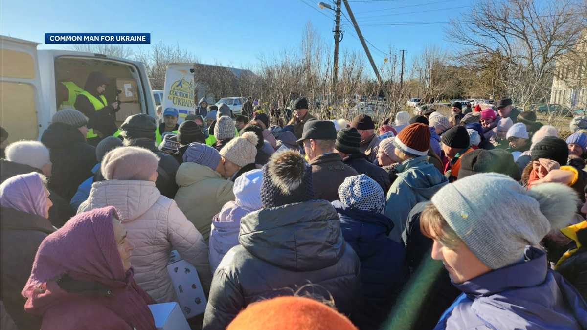 Common Man for Ukraine delivers aid and Christmas gifts