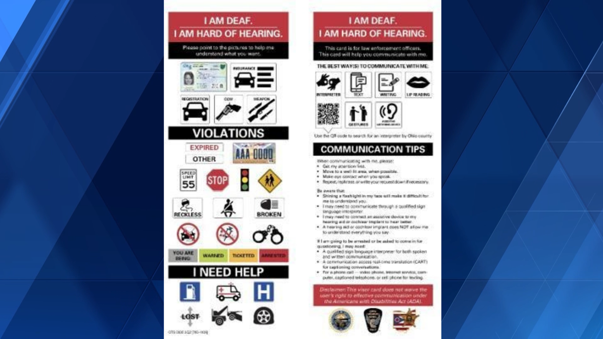 Mike DeWine unveils new card to help deaf, hard of hearing communicate ...