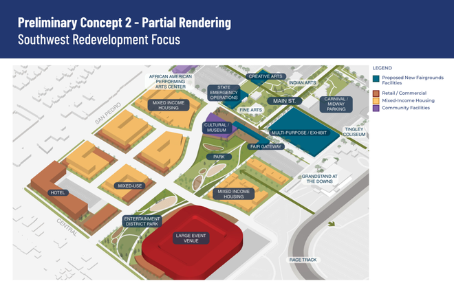 Preliminary plans unveiled for redevelopment of New Mexico State ...