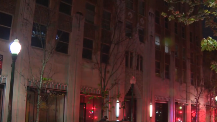 Fire breaks out in downtown residential building