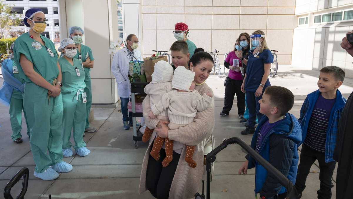 Previously conjoined Sacramento twins are home in time for Christmas