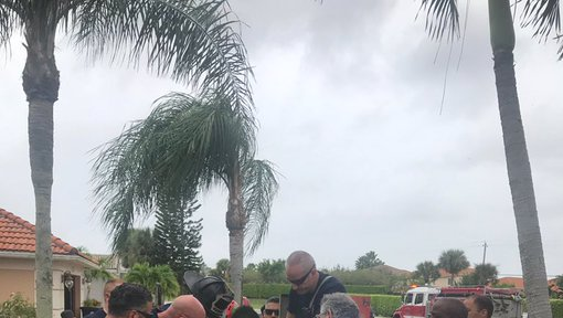 Man gets hand stuck in cement machine, Palm Beach County