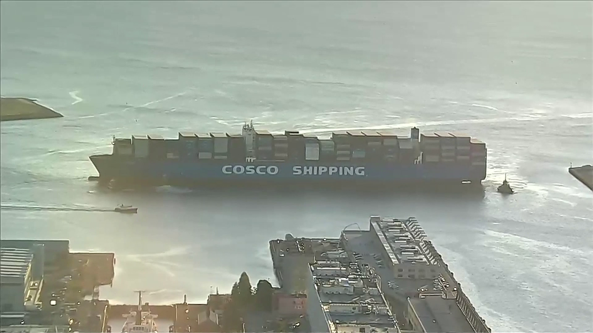 Largest ship to ever enter Boston's Conley Terminal arrives from Asia