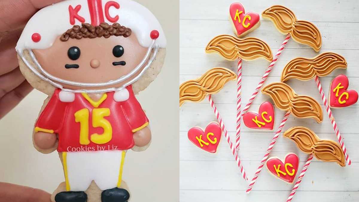 Complete your tailgate party with Mahomes, Andy Reid cookies