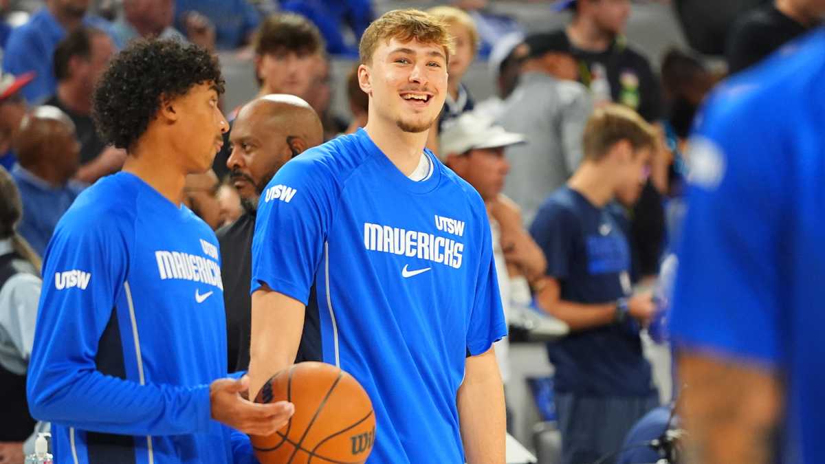 Cooper Flagg shines in first preseason game with Dallas Mavericks