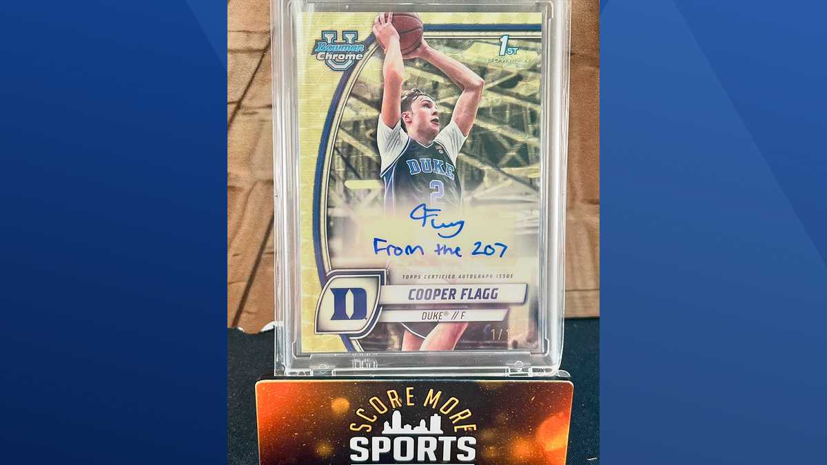 One-of-a-kind Cooper Flagg trading card pulled in North Carolina