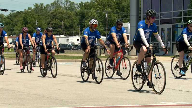 Indiana police officers biking to honor fallen law enforcement
