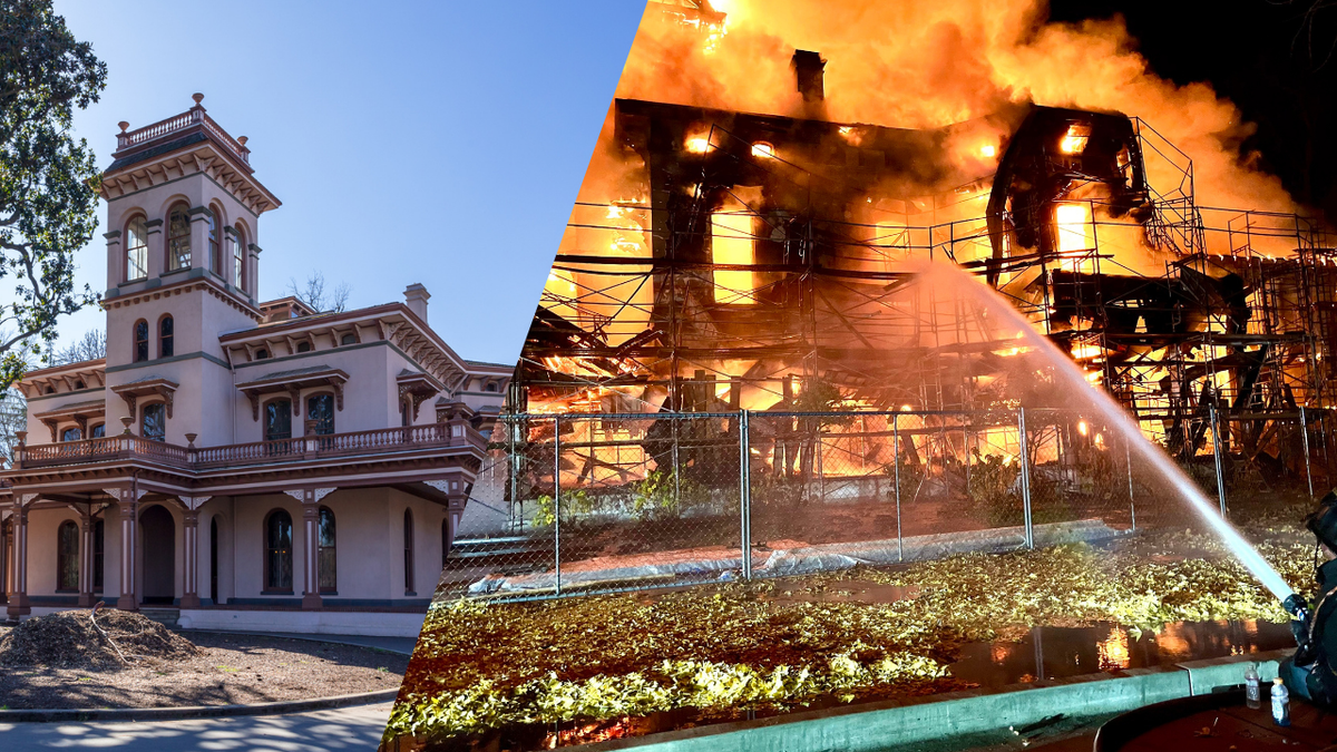 Chico fire destroys historic Bidwell Mansion