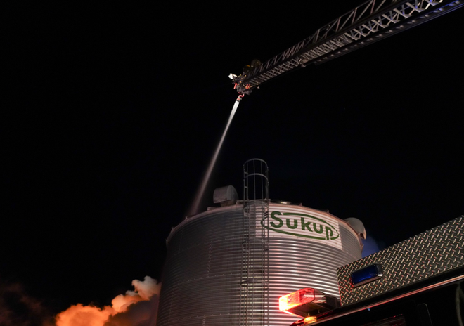 Iowa fire: Corning feed mill destroyed in large fire