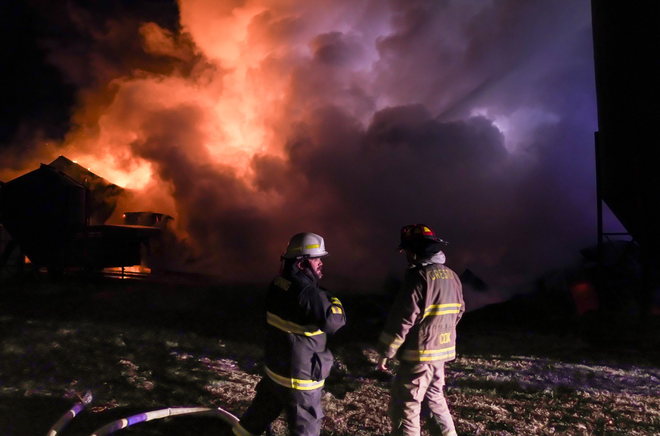 Iowa fire: Corning feed mill destroyed in large fire