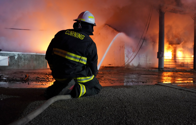 Iowa fire: Corning feed mill destroyed in large fire
