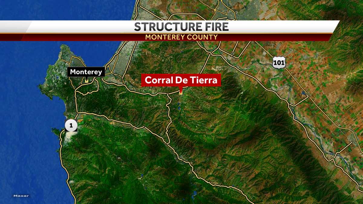 Firefighters battling structure fire in Corral De Tierra