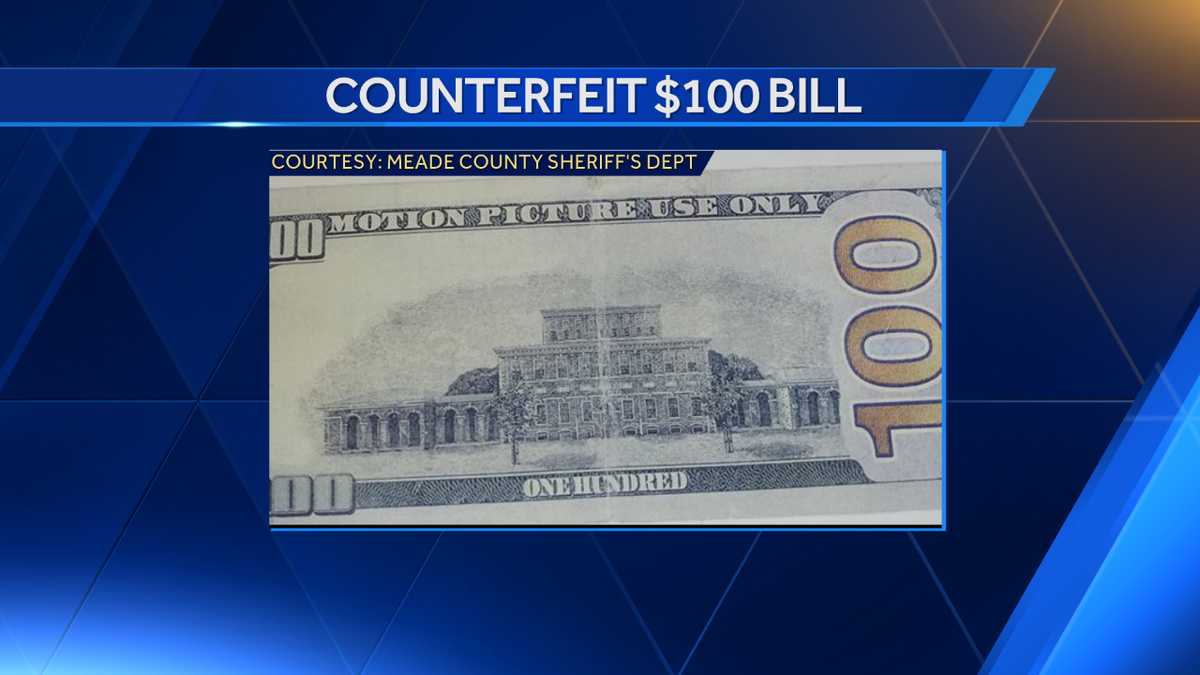 Counterfeit cash created for movies circulating Meade County