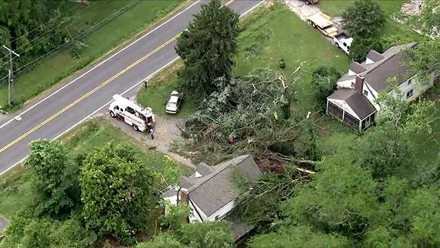 Storm damage across Maryland