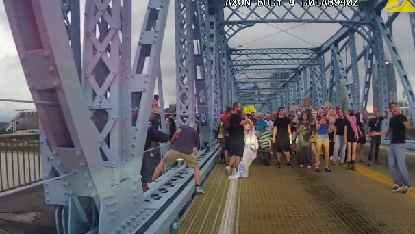 Covington police release bodycam video of response to Roebling Bridge ...