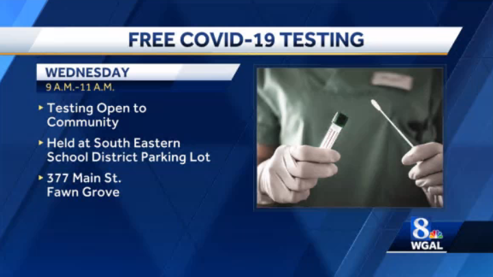 FREE COVID-19 TESTING will be available at South Eastern School District