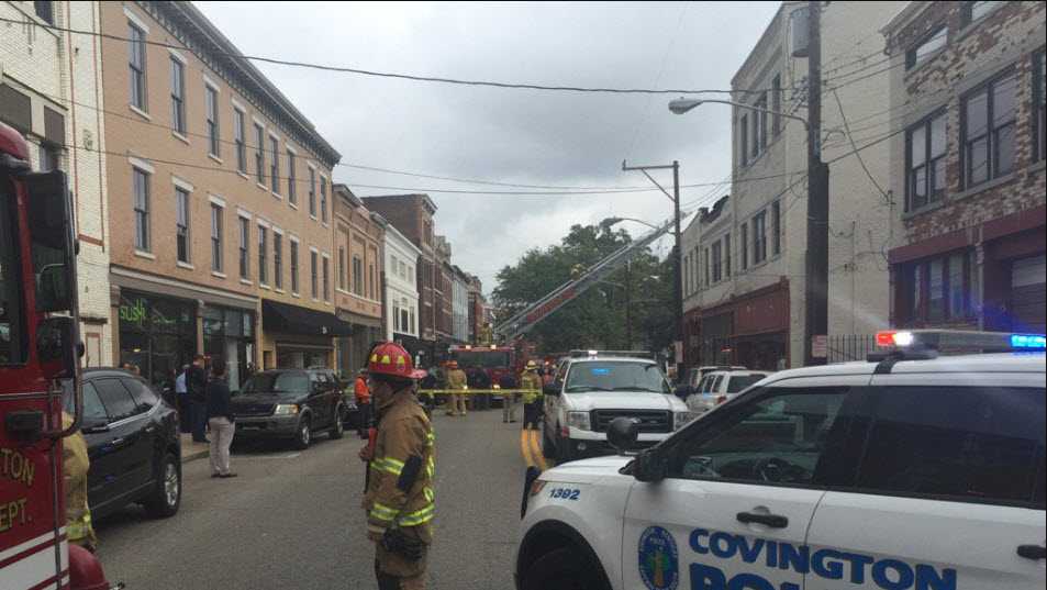 PHOTOS: Partial building collapse in Covington