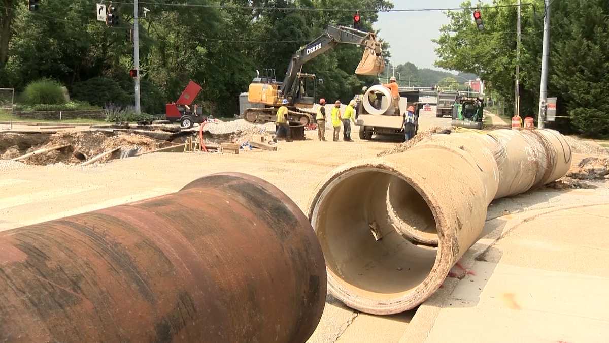 Road closed for over a month after water main break