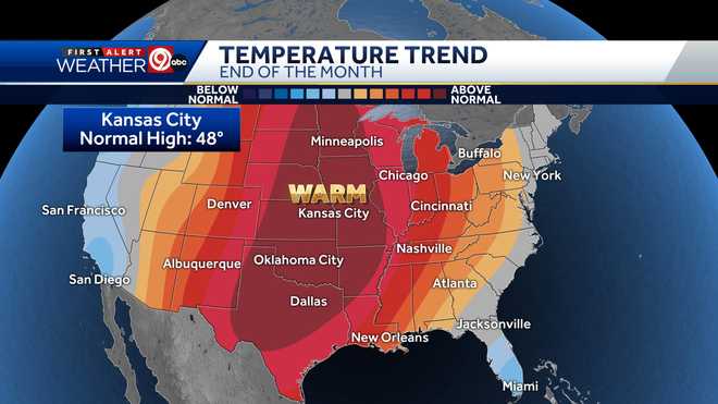 Kansas City's unseasonably warm temperatures may be here to stay