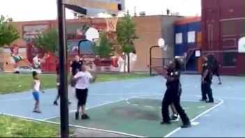 VIDEO: Local police officers connecting with kids through sports