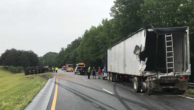 Two hurt in crash that closed portion of US 311 for hours
