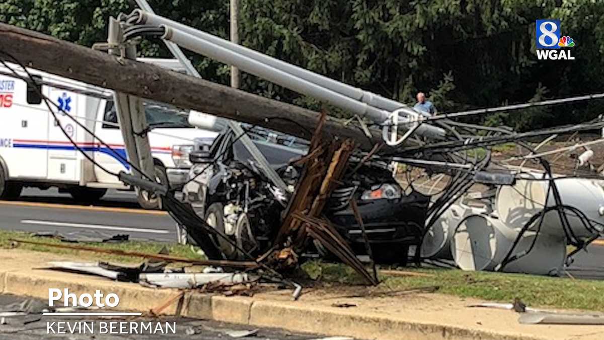 Crash toppled utility pole, shut down Route 30, knocked out power to ...