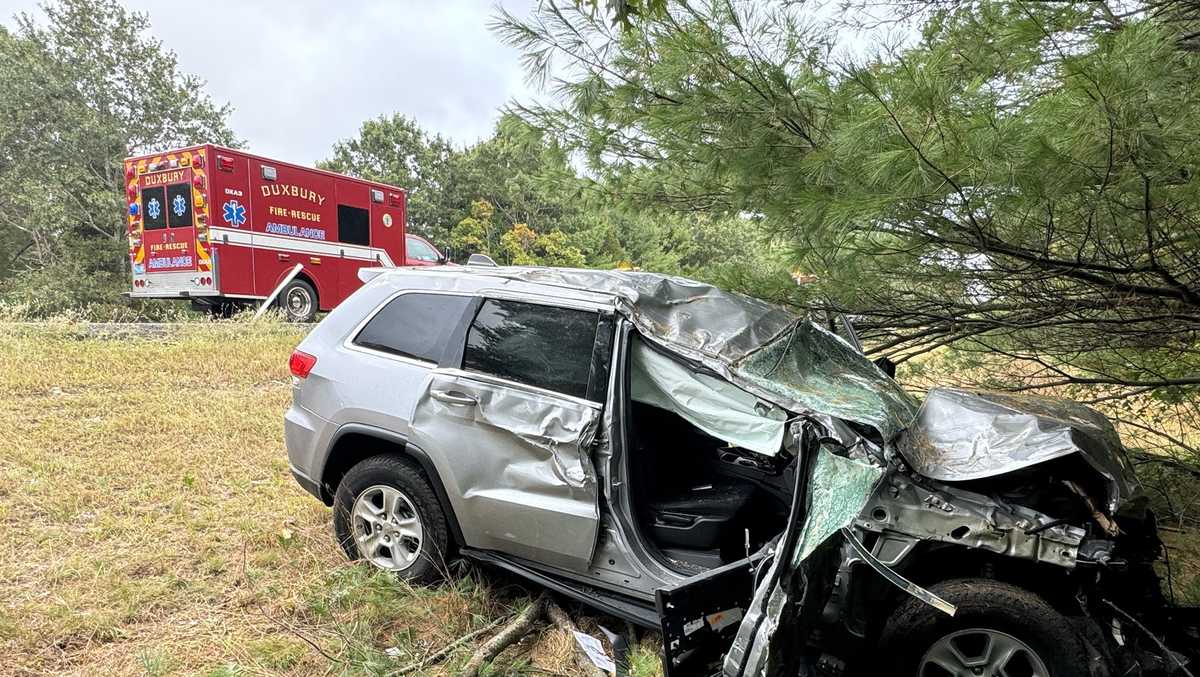 Three people injured in serious crash on Route 3 in Duxbury, police say