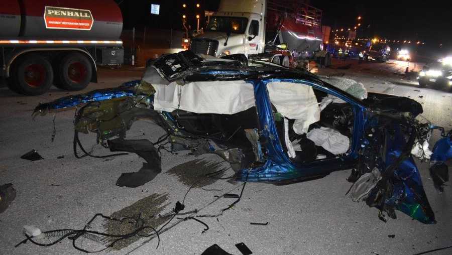 Car torn in half after 130 mph chase and crash in Central Florida