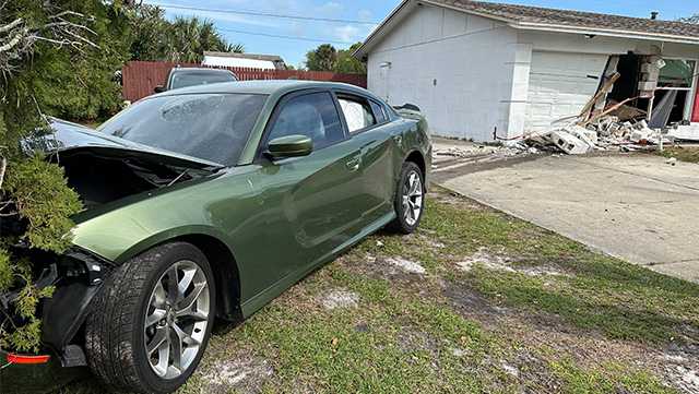 FHP: Car fleeing from troopers crashes into Titusville home