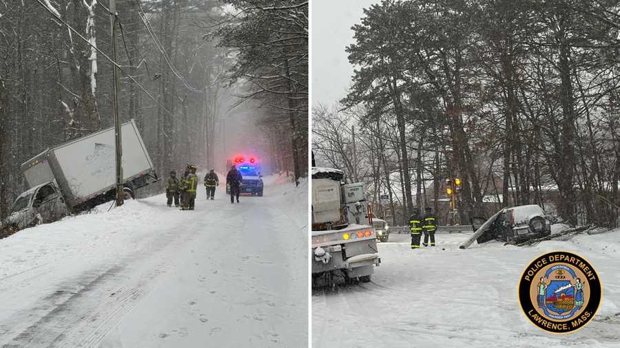 Massachusetts police, crews respond to several crashes as snowstorm ...