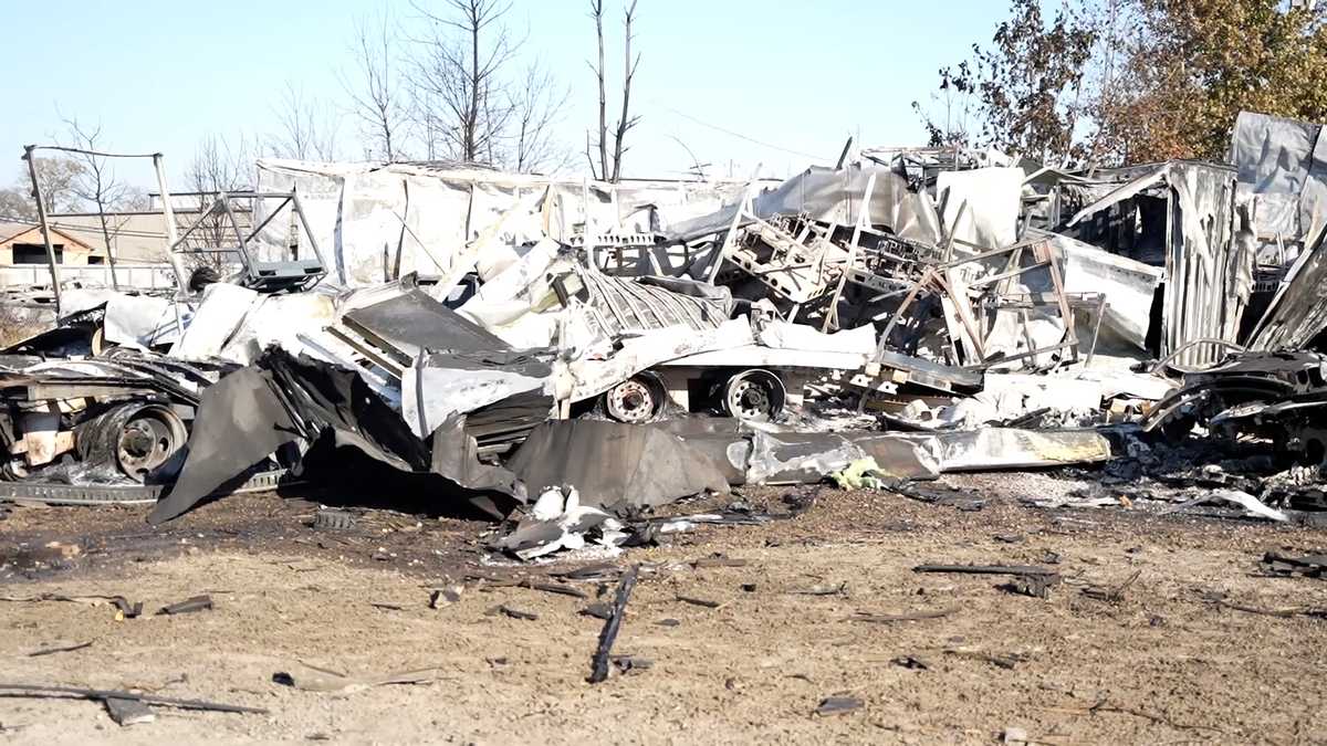 KY officials survey damage left behind from UPS plane crash in Louisville