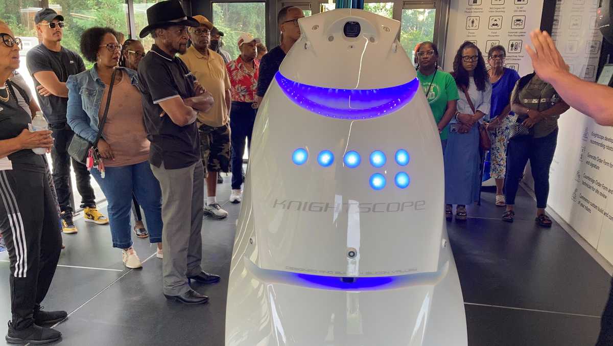 Company showcases crime-fighting robots at Baltimore church