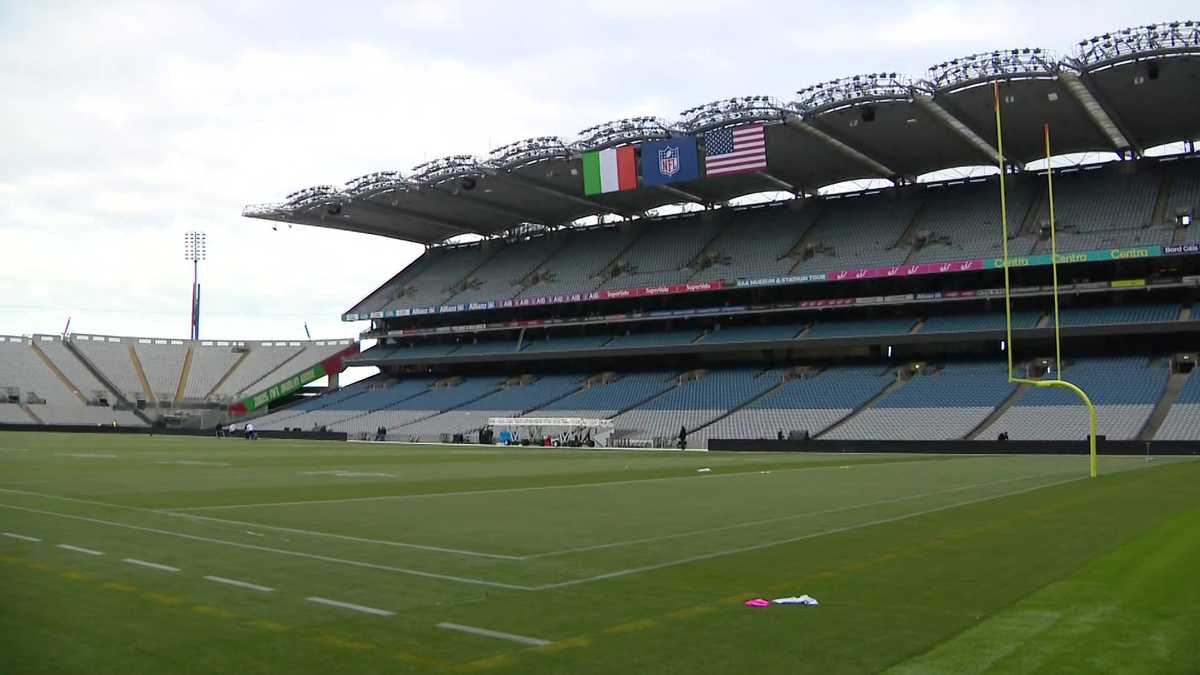 Dublin's Croke Park is being transformed for Steelers game