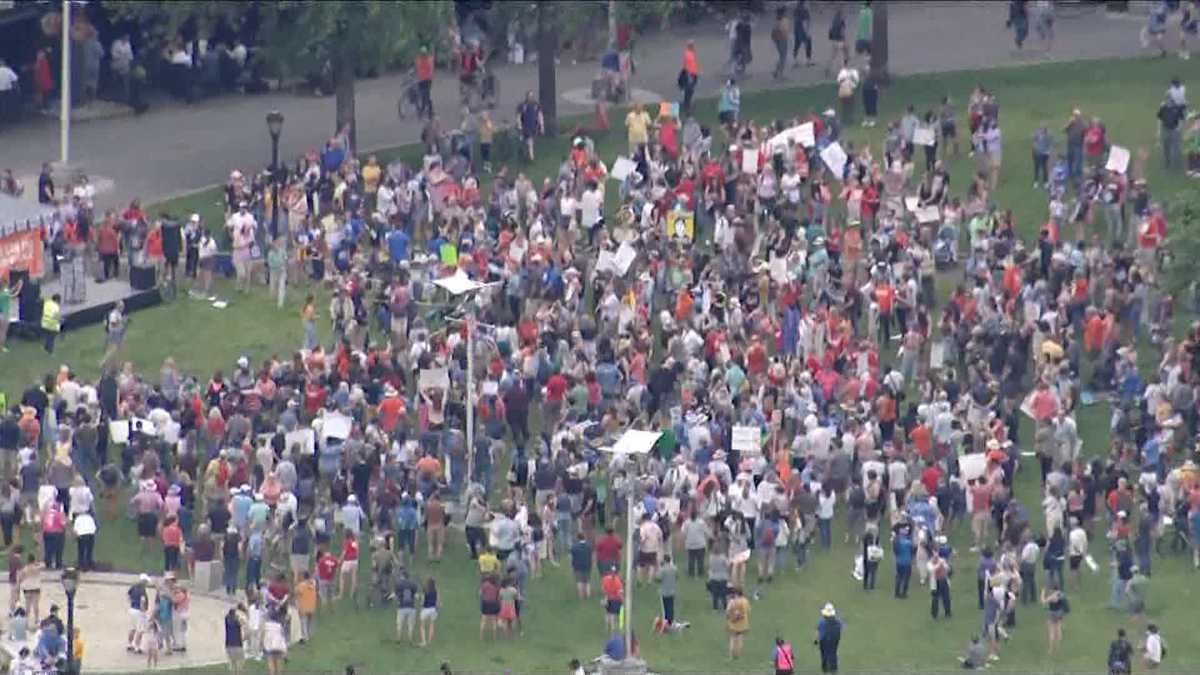Gun reform activists demand action during Boston rally