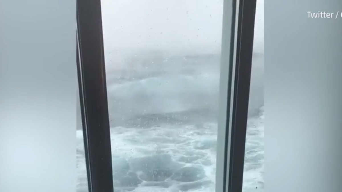 'Scariest moment of my life': Videos show cruise ship caught in winter ...