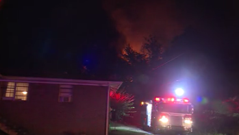 Crews battling house fire in Forestdale