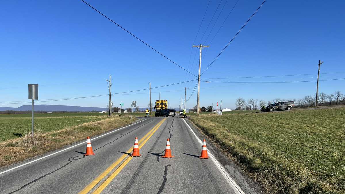 Photos: School bus, vehicle collide in Cumberland County, Pa. Photos: School bus, vehicle collide in Cumberland County, Pa.