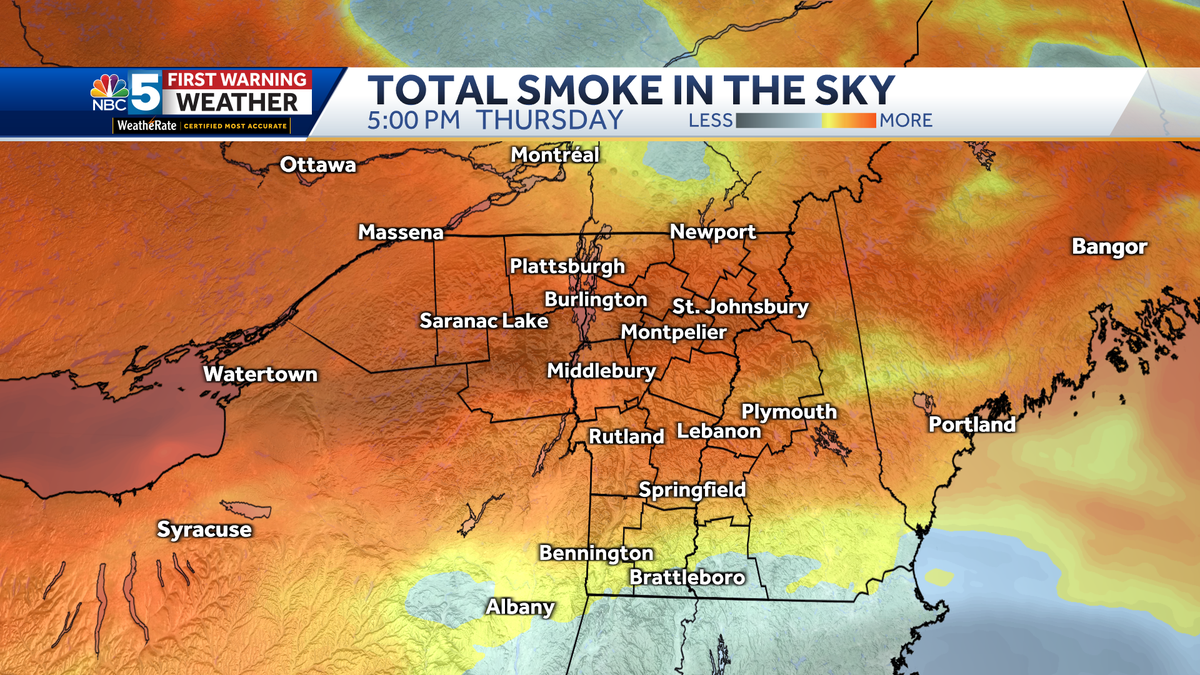Wildfire smoke to cause hazy skies, but no air quality impacts in ...