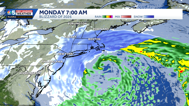 Blizzard of 2026 grazes Vermont with snow, wind Monday