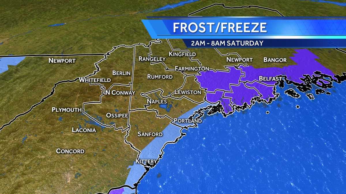 Chilly weekend: Frost, freeze advisories issued for Saturday morning