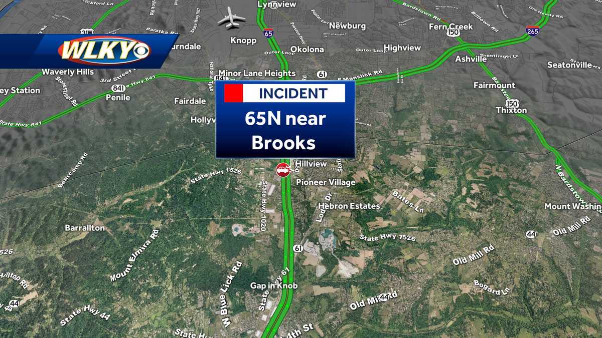 Semi hauling watermelons catches fire on NB I-65 in Bullitt County