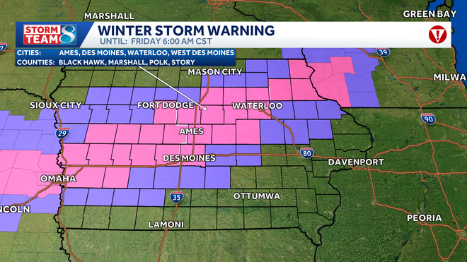 Iowa weather: Updates following heavy snowstorm