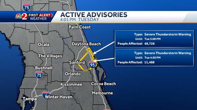‘Marginal’ risk for severe weather Tuesday in Central Florida