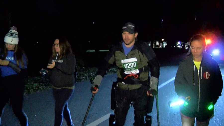 Paralyzed man completes the Charleston Marathon, now Guinness World Record Paralyzed man completes the Charleston Marathon, now Guinness World Record