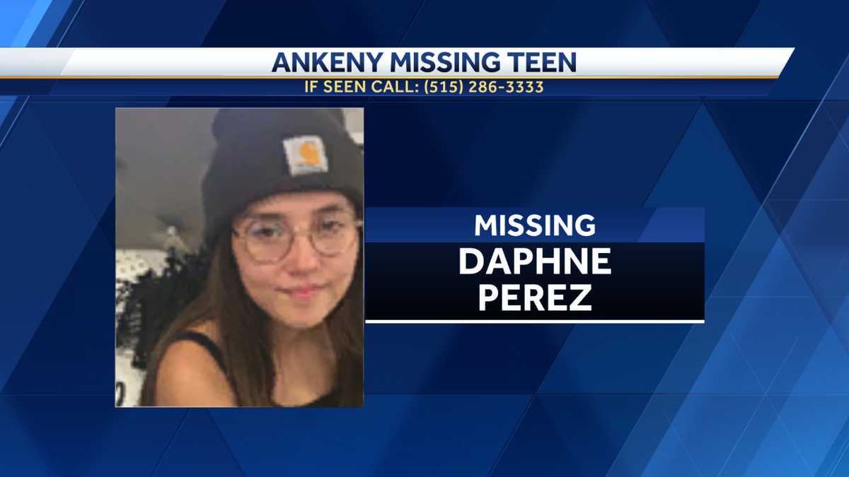 Ankeny, Iowa police searching for missing 15-year-old Daphne Perez