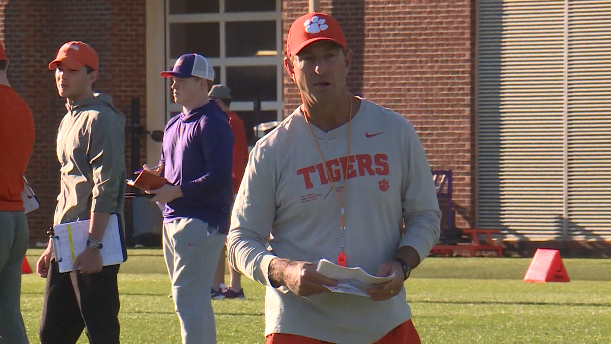 Clemson football team starts spring practice