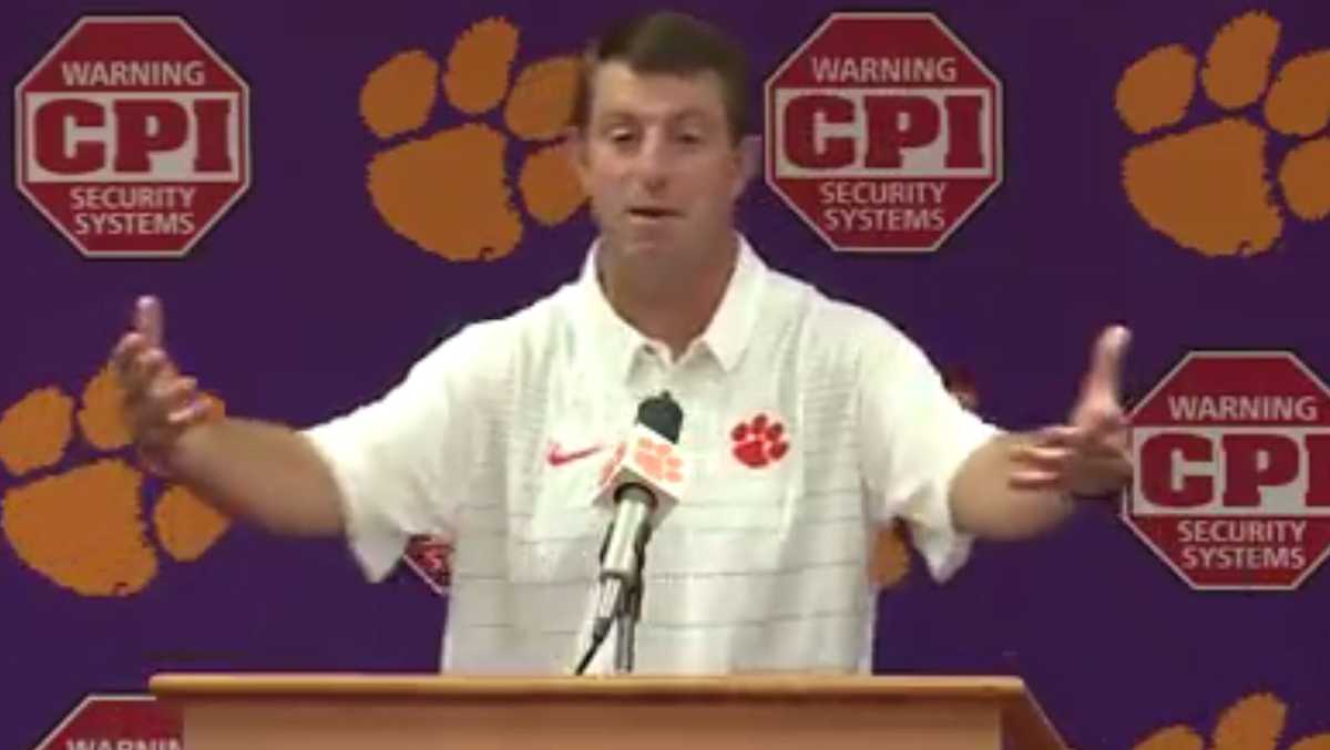 Fans throwing trash were 'dangerous', 'disappointing', Clemson coach ...