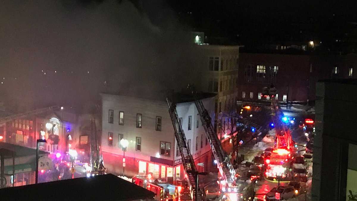 Firefighters battle four alarm fire in heart of Boston neighborhood